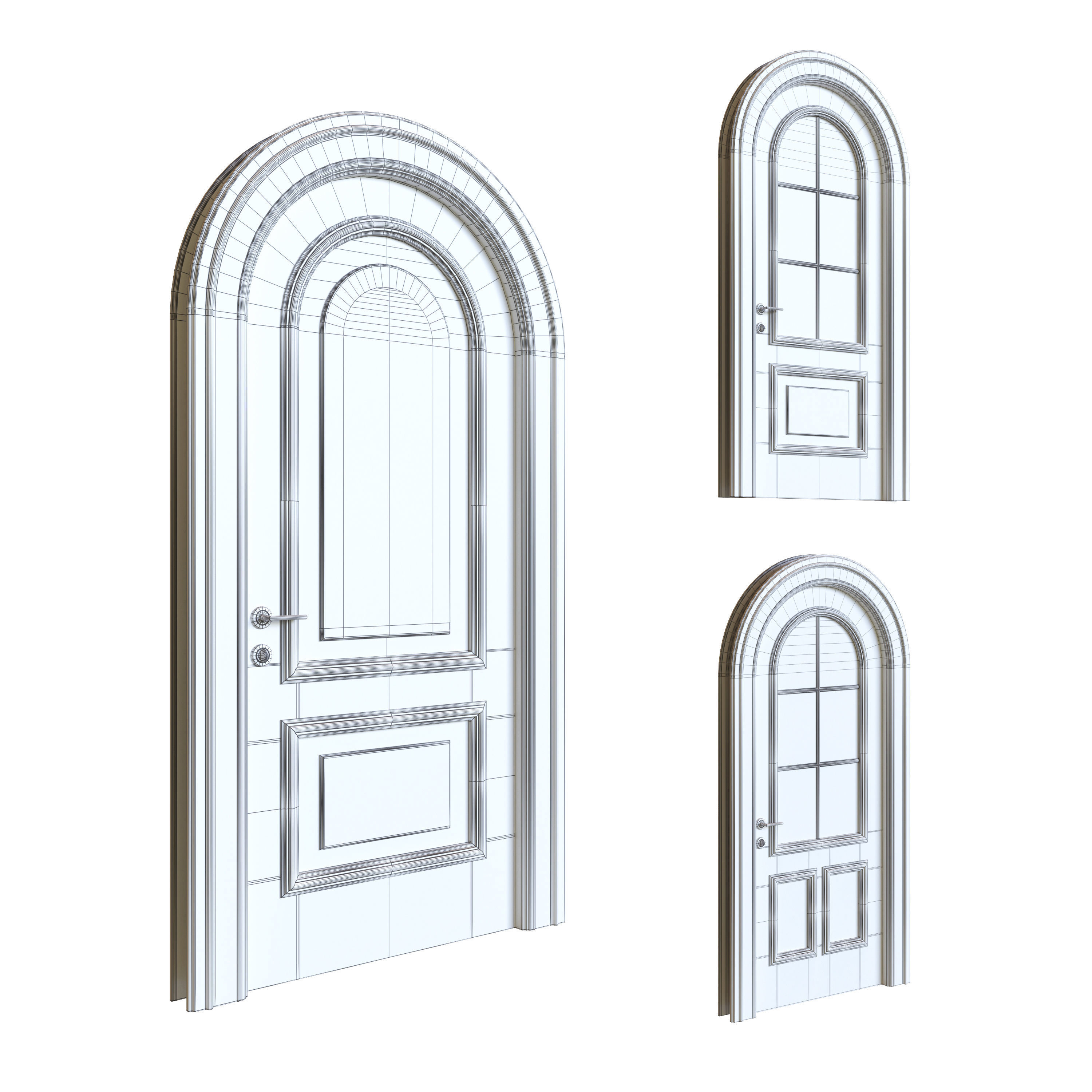 Arc doors - classic style 3D model | CGTrader