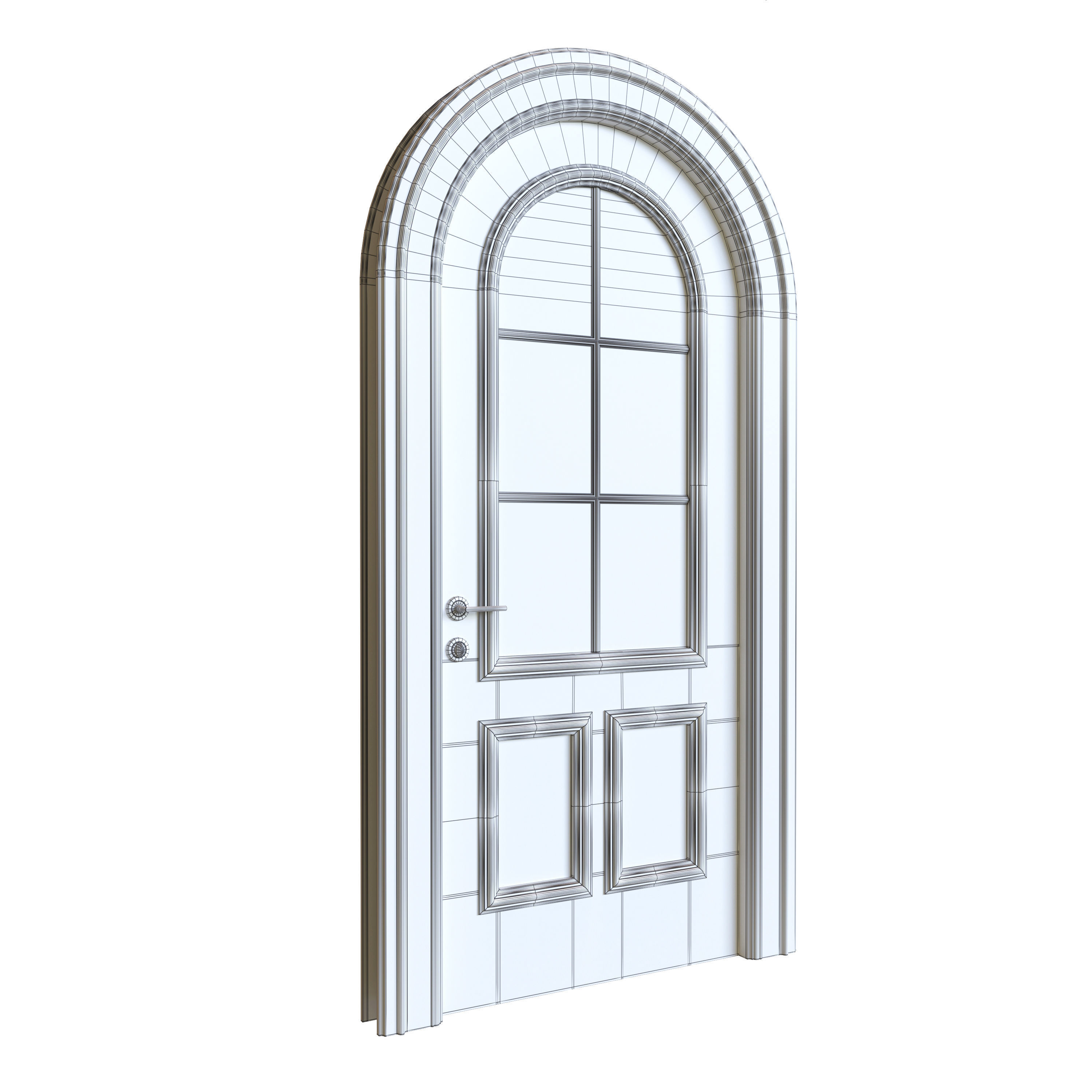 Arc doors - classic style 3D model | CGTrader