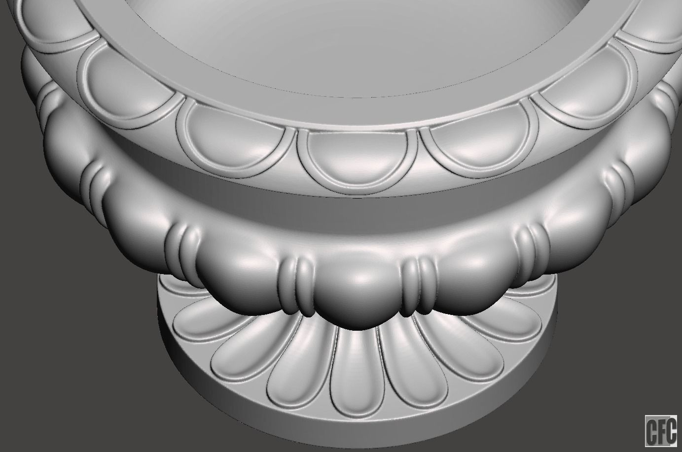 Decorative vase - 3d model for CNC - DecorativeVase003 3D model | CGTrader
