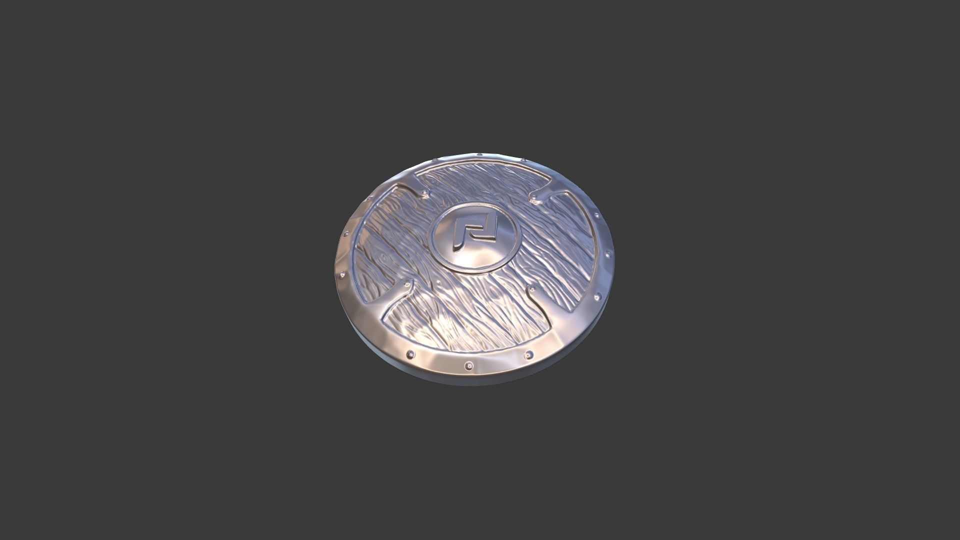 Scandinavian shield with rune Jara 3D model 3D printable | CGTrader