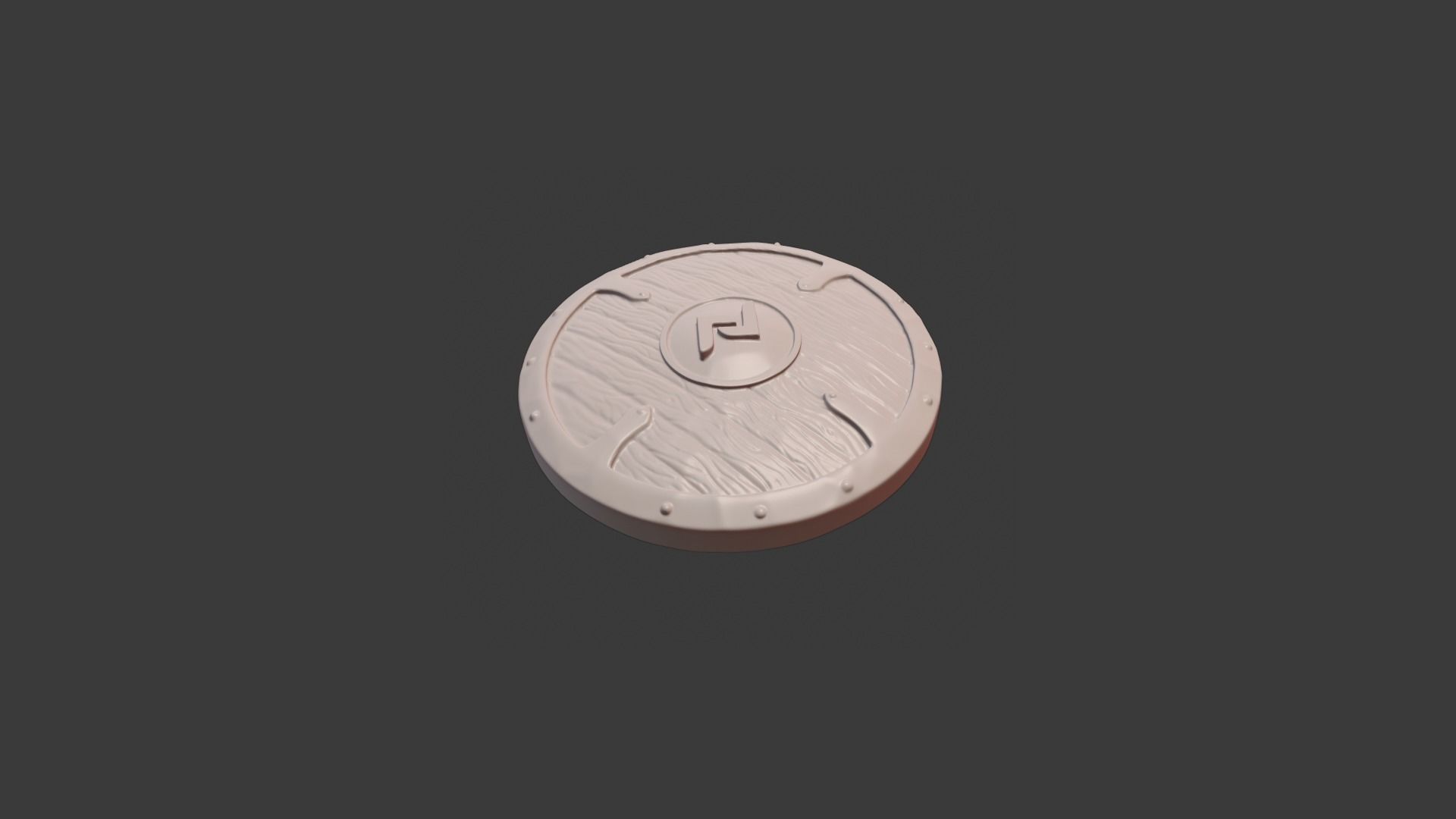 Scandinavian shield with rune Jara 3D model 3D printable | CGTrader