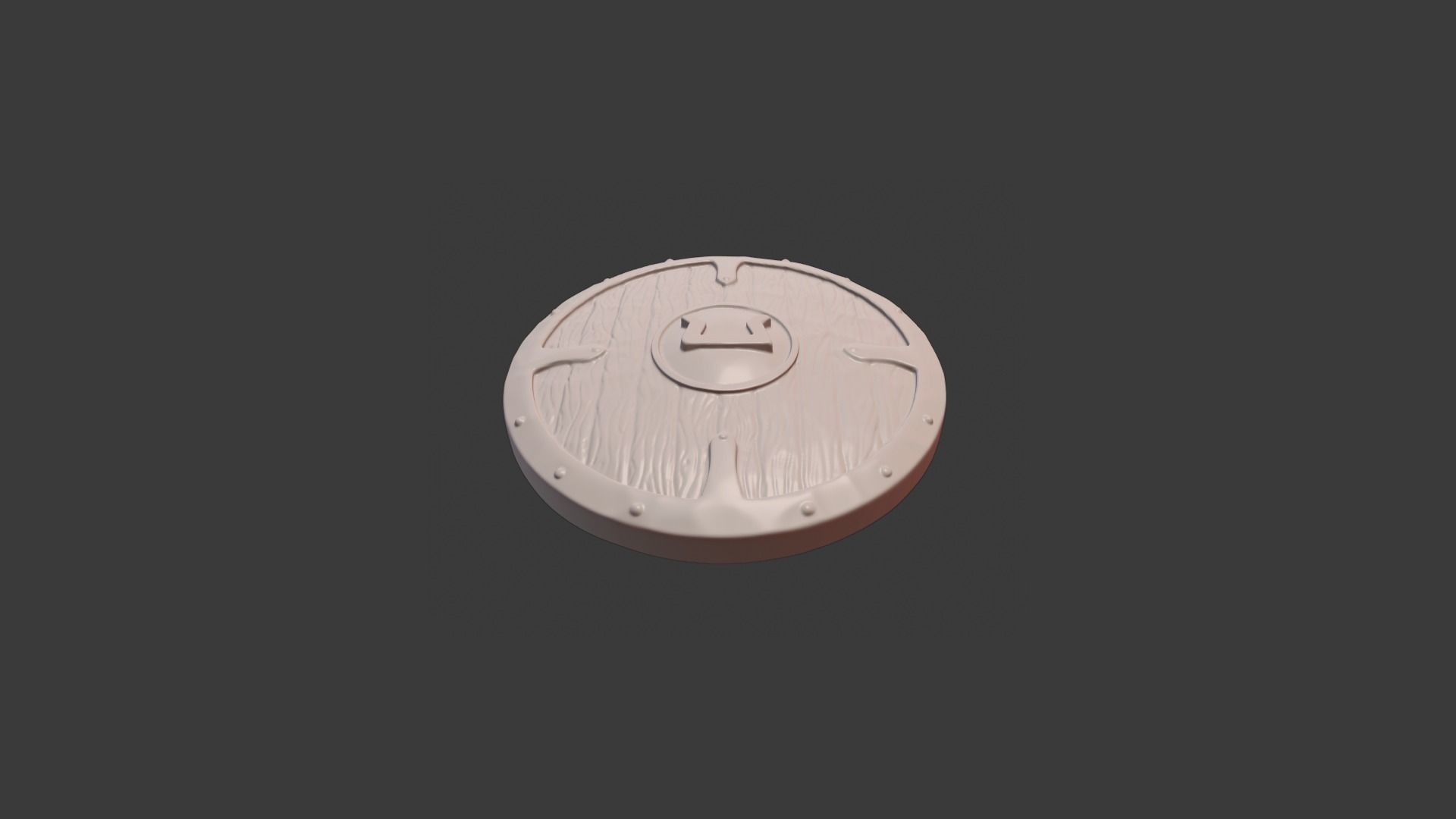 Scandinavian shield with rune Perthu 3D model 3D printable | CGTrader