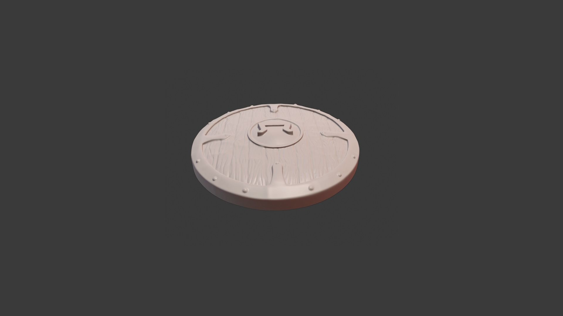 Scandinavian shield with rune Perthu 3D model 3D printable | CGTrader