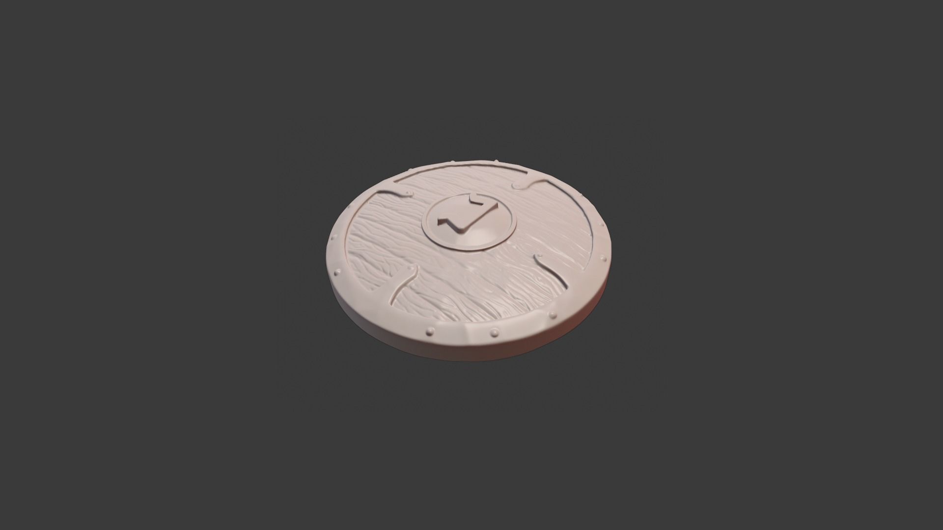 Scandinavian shield with rune Perthu 3D model 3D printable | CGTrader
