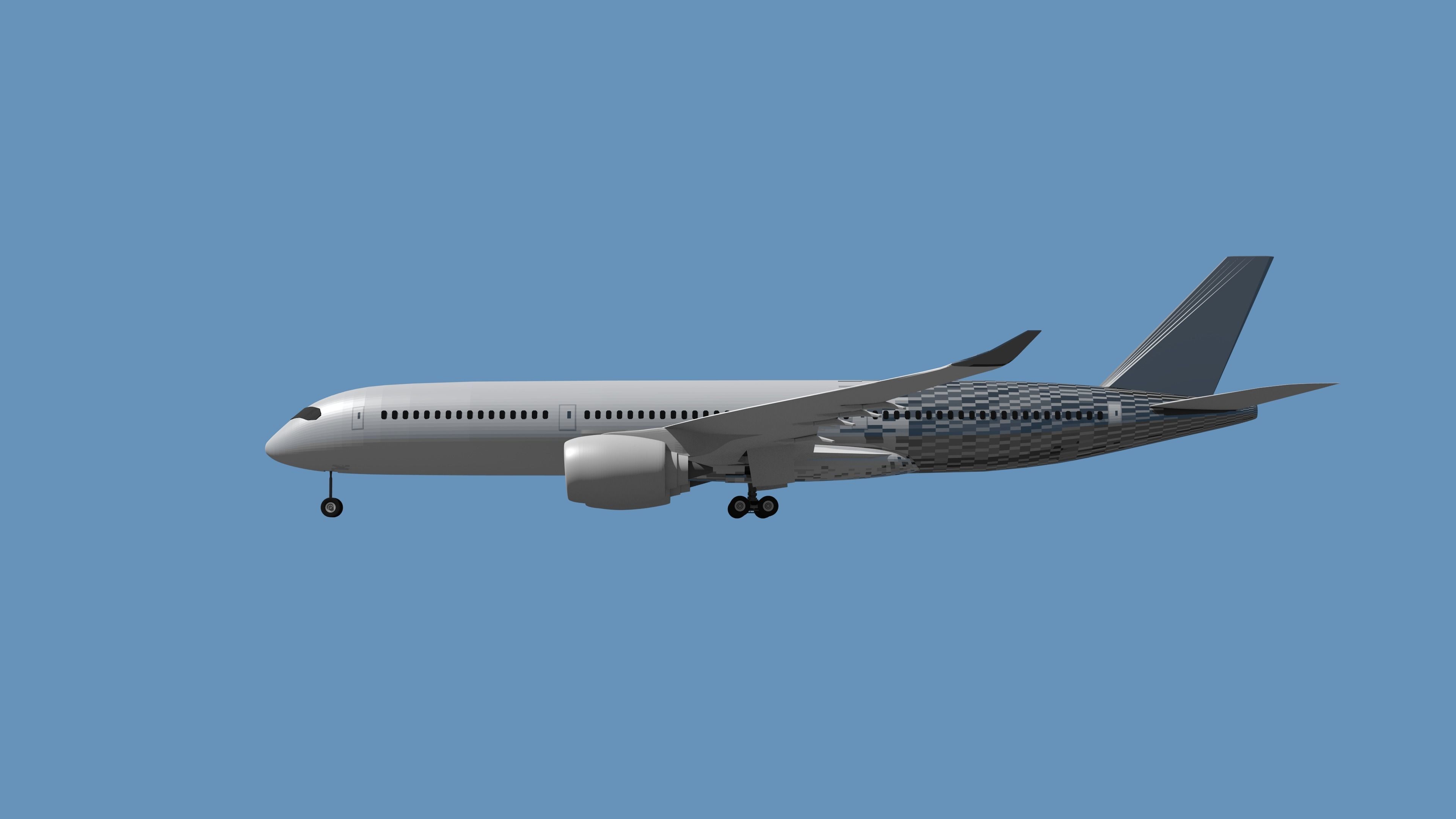 Airbus A350 - 900 XWB free VR / AR / low-poly 3D model | CGTrader