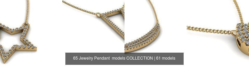 65 Jewelry Pendant models COLLECTION 3D printable | CGTrader