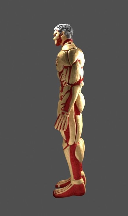 3D model Armour Titan - Attack on Titan 3D model Blender rigged ready ...
