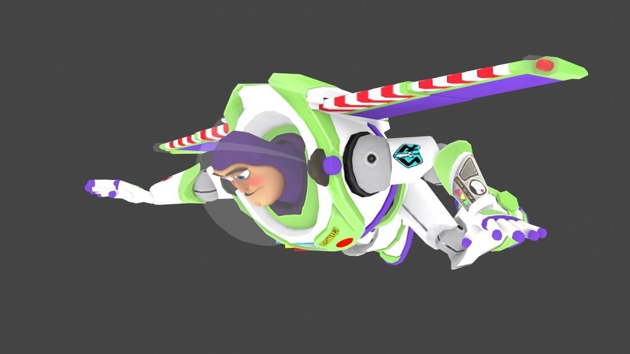 3D model BUZZ-004 Falling in place VR / AR / low-poly rigged animated ...
