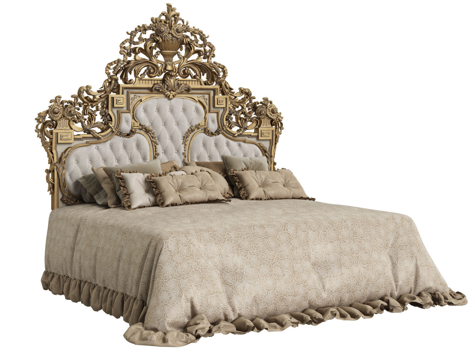 Asnaghi Valerie Bed 3D model | CGTrader