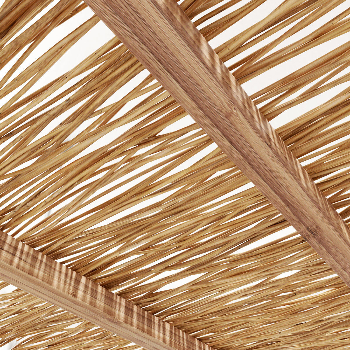 Ceiling wood thin branch beam n1 3D model | CGTrader