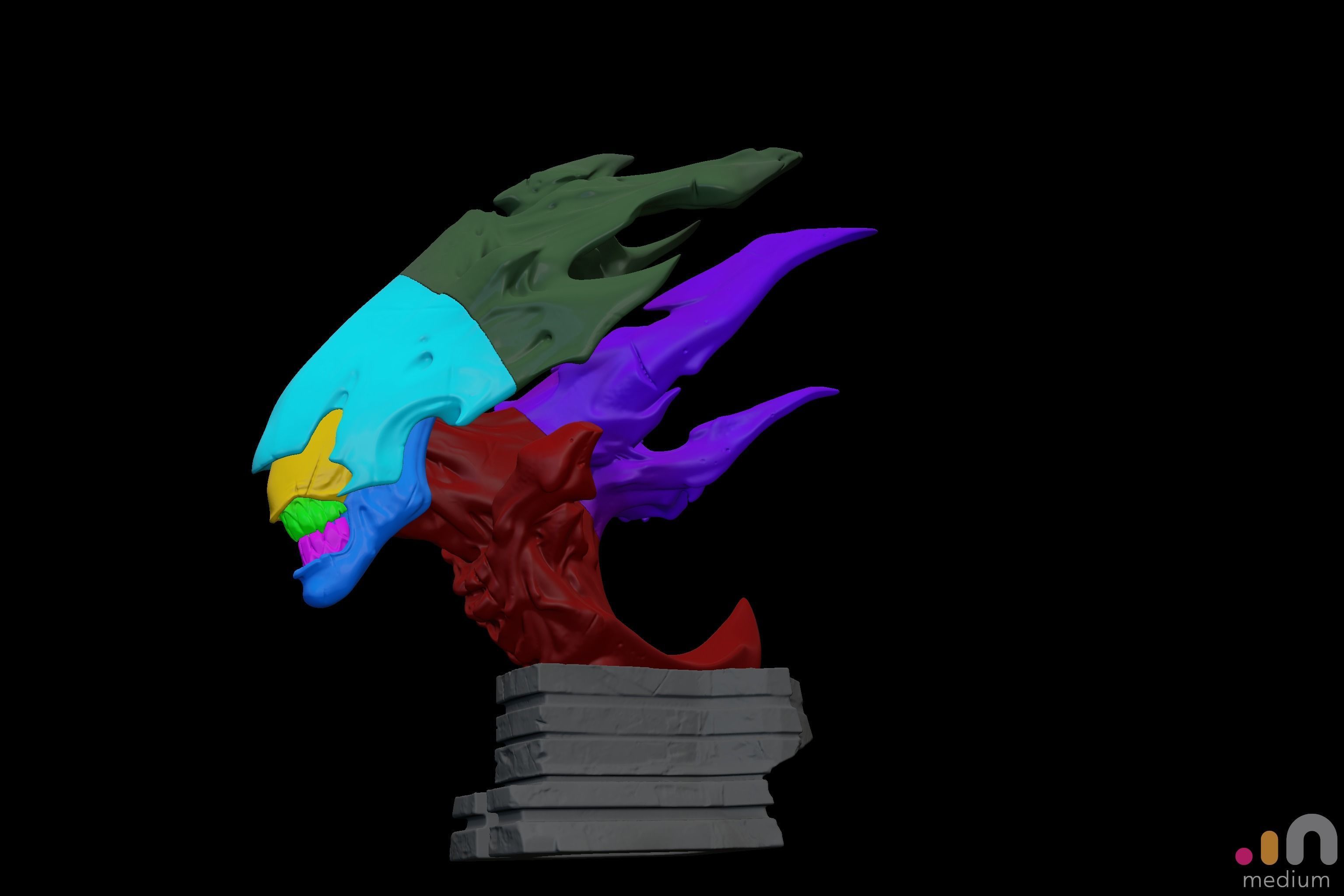 Alien Queen 3D model 3D printable | CGTrader