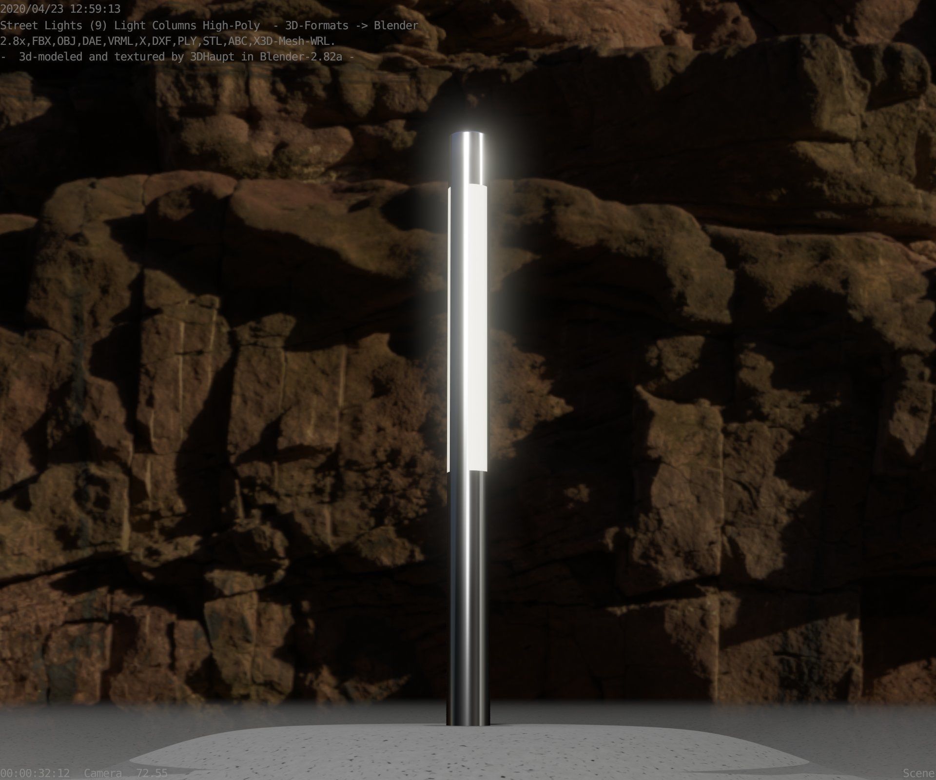 Light Column -8- Street Light -9- 3D model | CGTrader