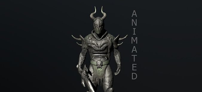 3D model Dark Knight VR / AR / low-poly rigged animated | CGTrader