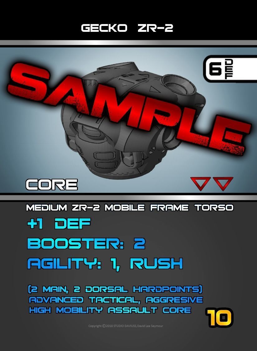 CHIBI-TECH SD - GECKO CORE 3D model 3D printable | CGTrader