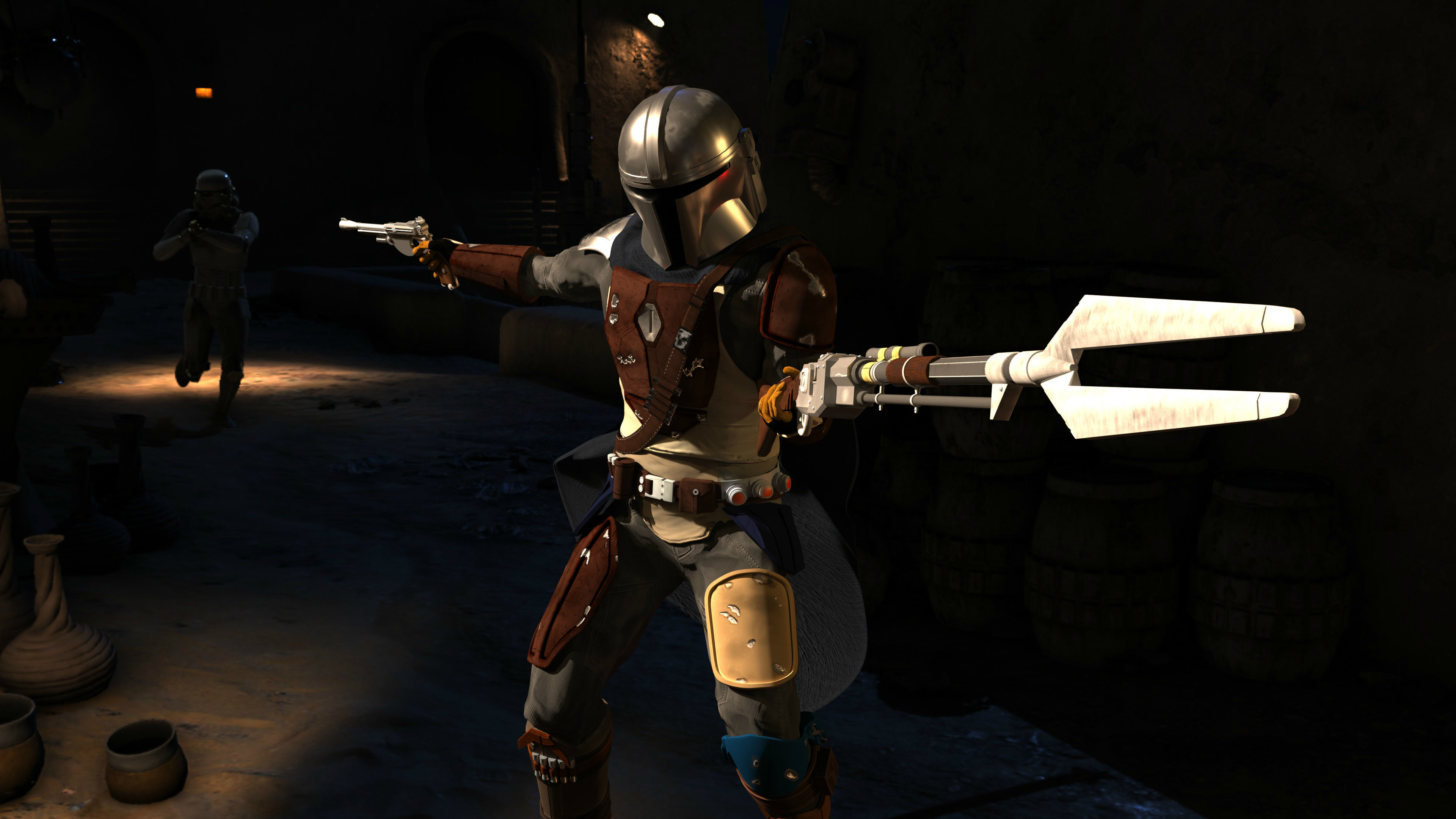 The Mandalorian 3D model rigged | CGTrader