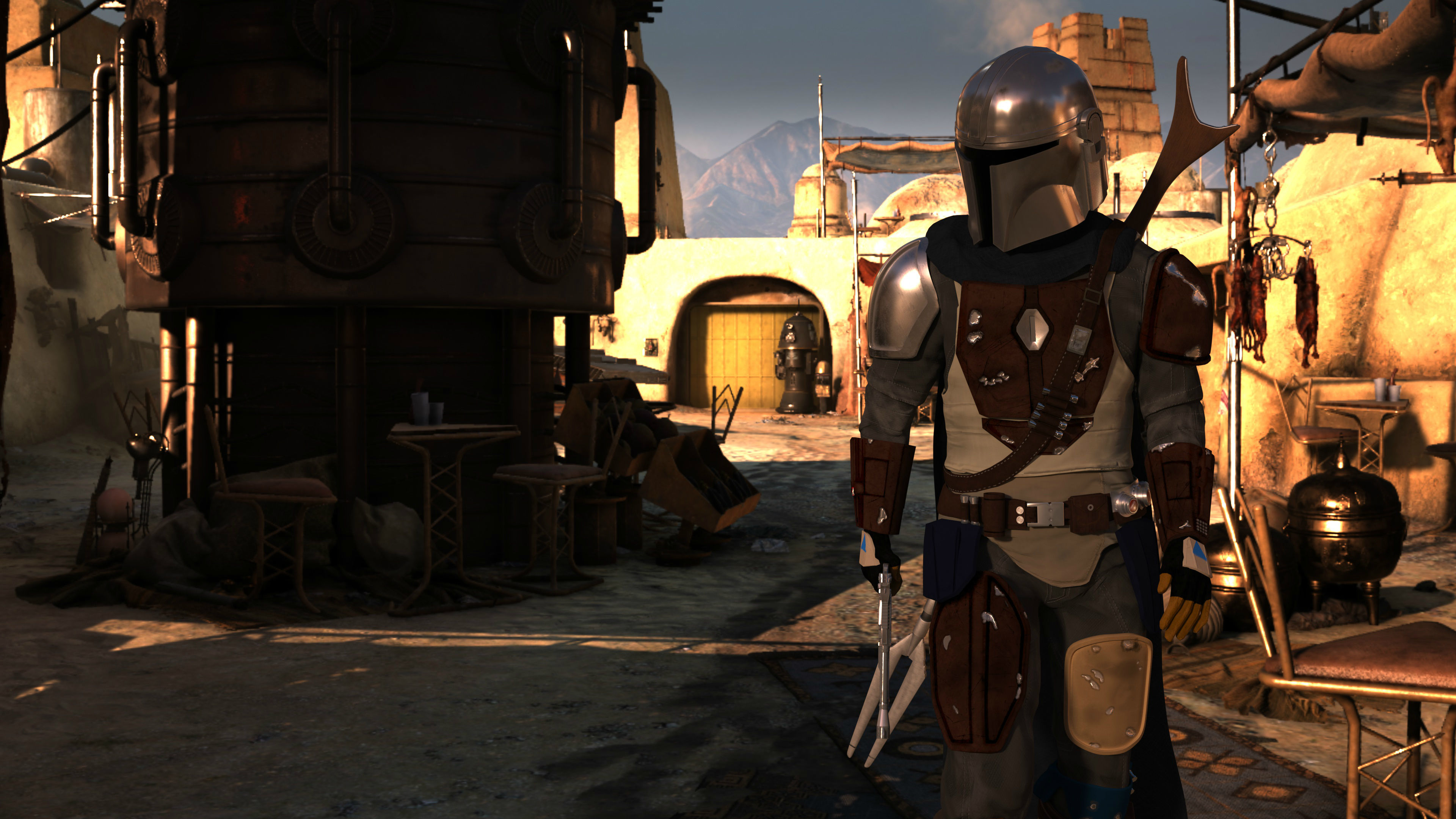 The Mandalorian 3D model rigged | CGTrader