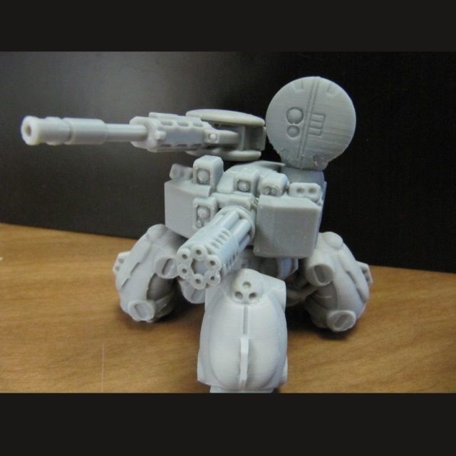 CHIBI-TECH SD - SCORPION-A VULCAN TURRET CORE 3D model 3D printable ...