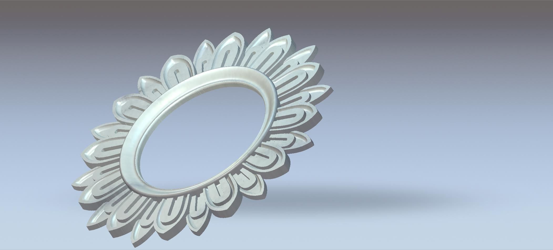 Sunflower Mirror Frame free 3D model | CGTrader