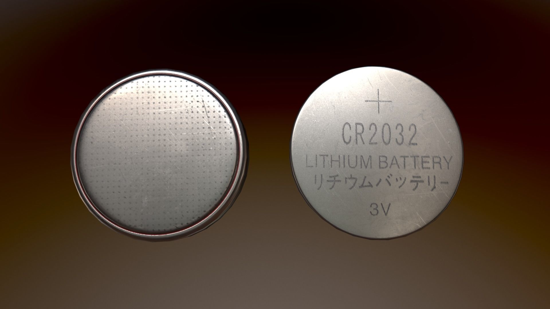 3D model Battery CR2032 VR / AR / low-poly | CGTrader