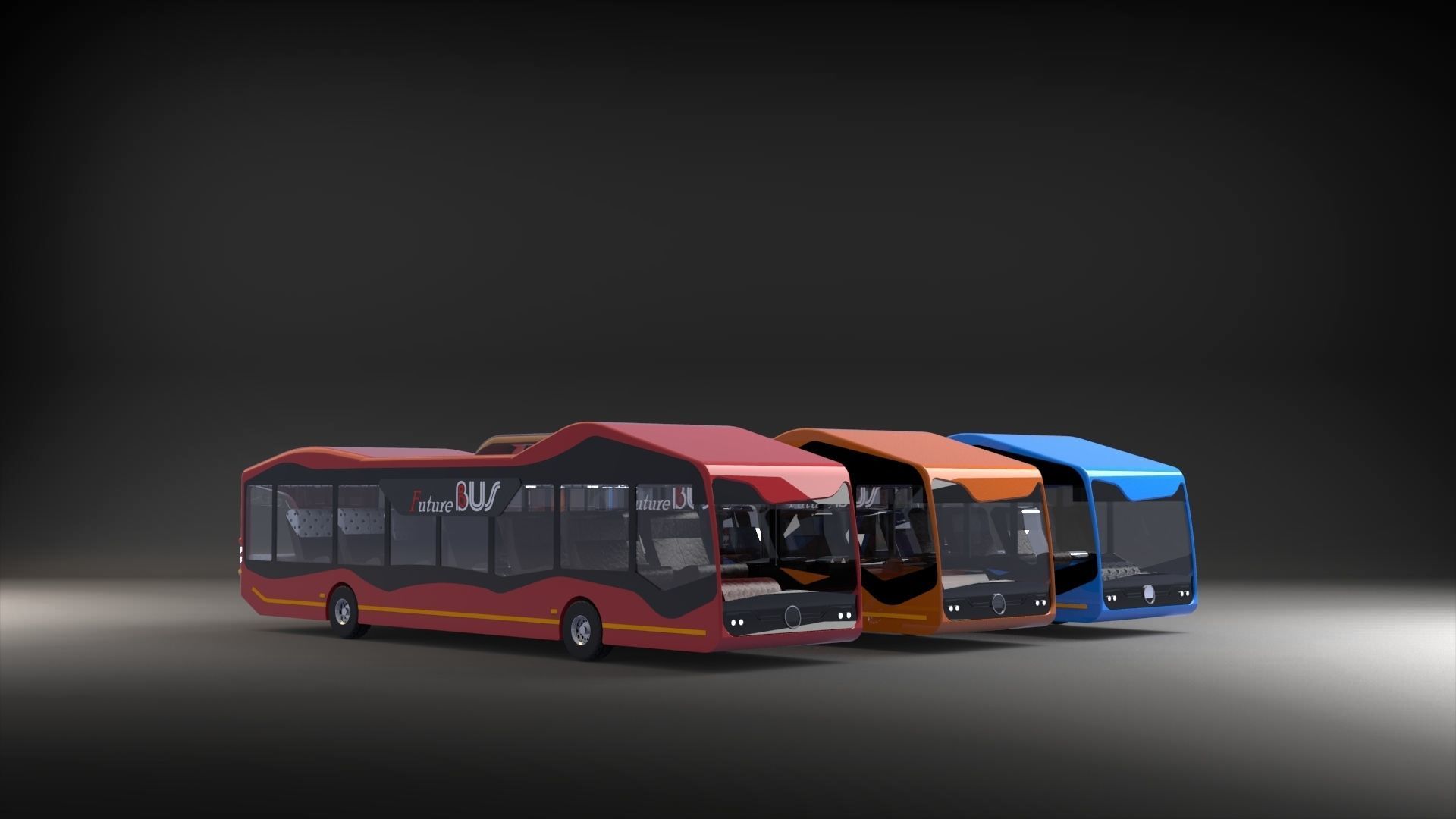 Future Bus 2020 3D model | CGTrader