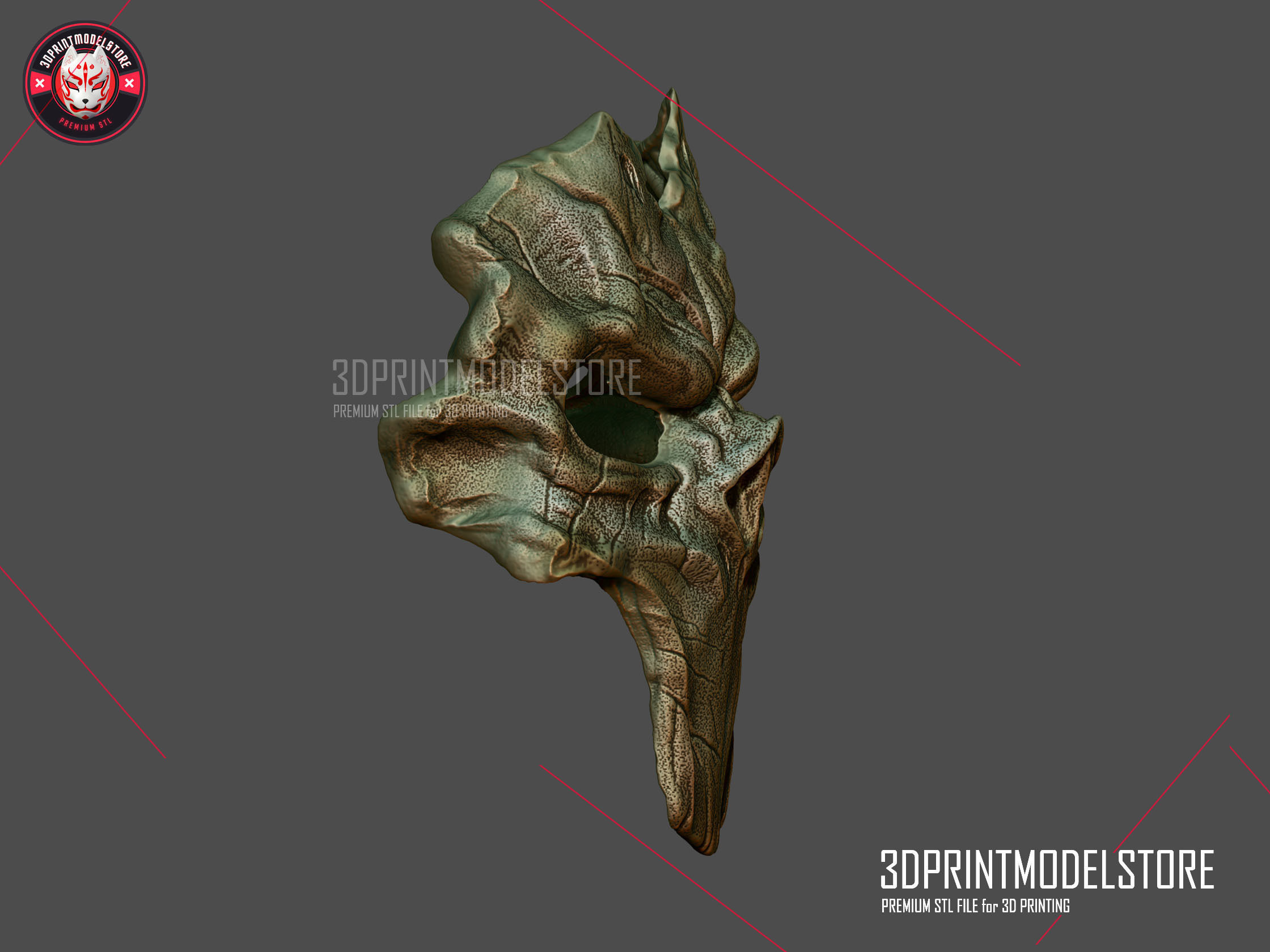 Darksiders Death Mask Cosplay Helmet STL 3D model 3D printable | CGTrader