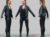 3D model 10 A-Pose Rig Ready Female Characters VR / AR / low-poly ...