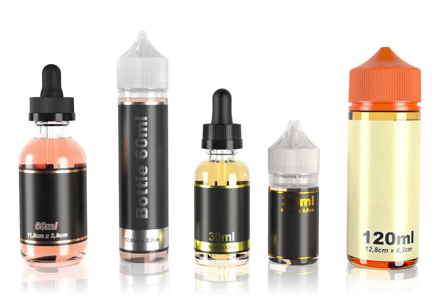 3D model vape bottles collection | CGTrader