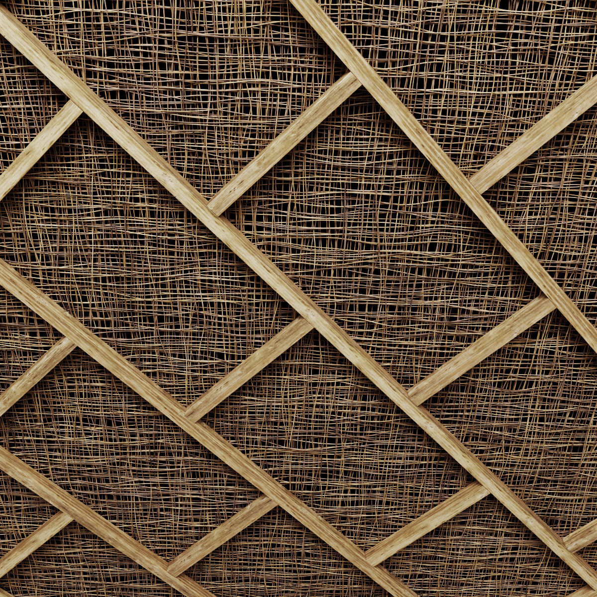 Ceiling diagonal wood thin branch beam n3 3D model | CGTrader