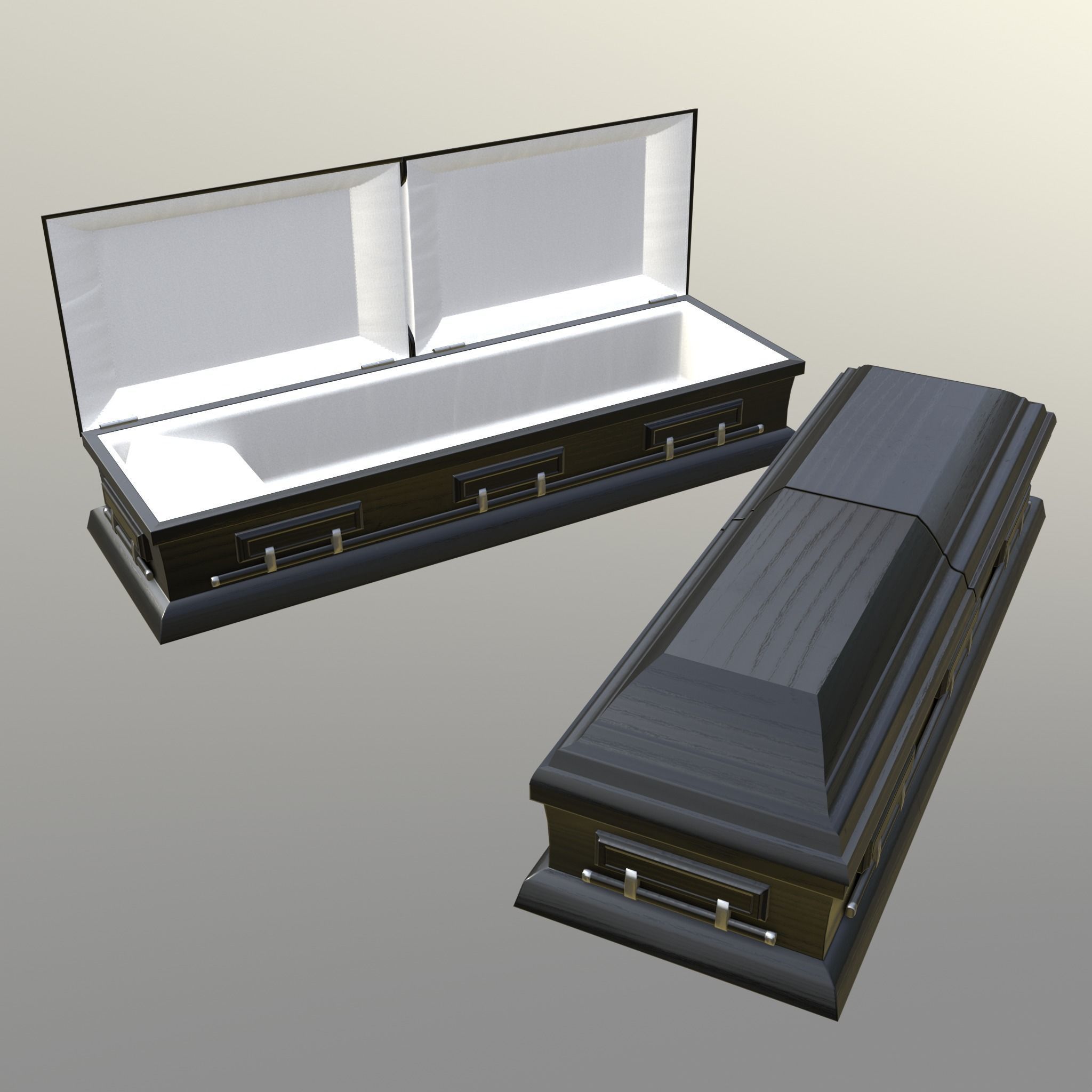 3D model Casket Black - Unity - HDRP - UE4 VR / AR / low-poly | CGTrader