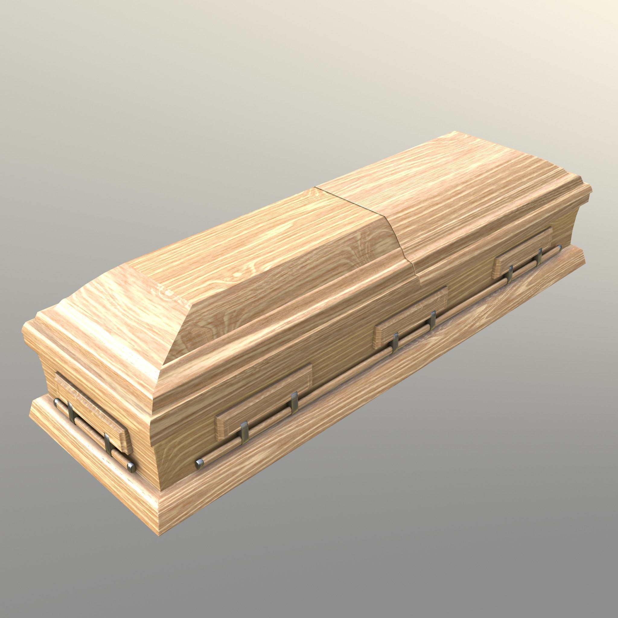 3D Model Collection Wooden Caskets - 4 versions VR / AR / low-poly ...