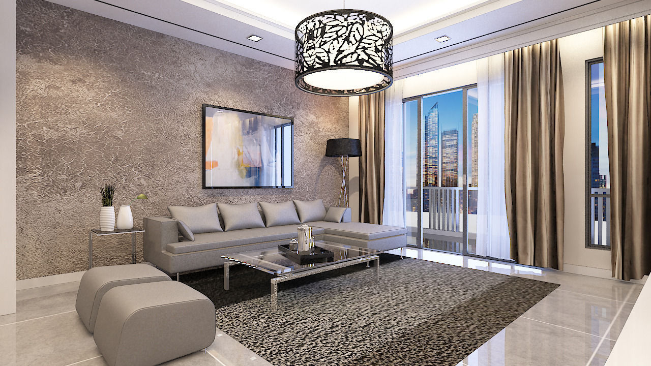 Living Room Condominium 3D model | CGTrader