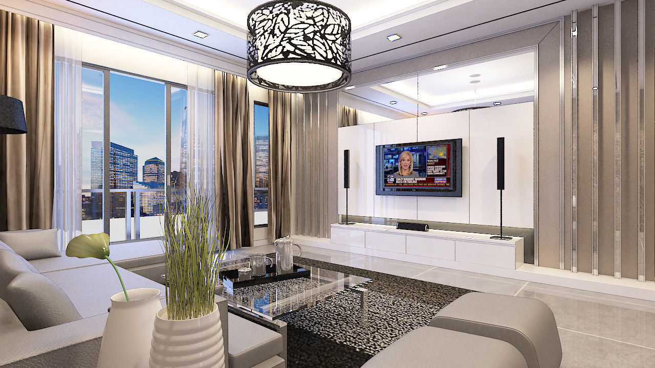 Living Room Condominium 3D model | CGTrader
