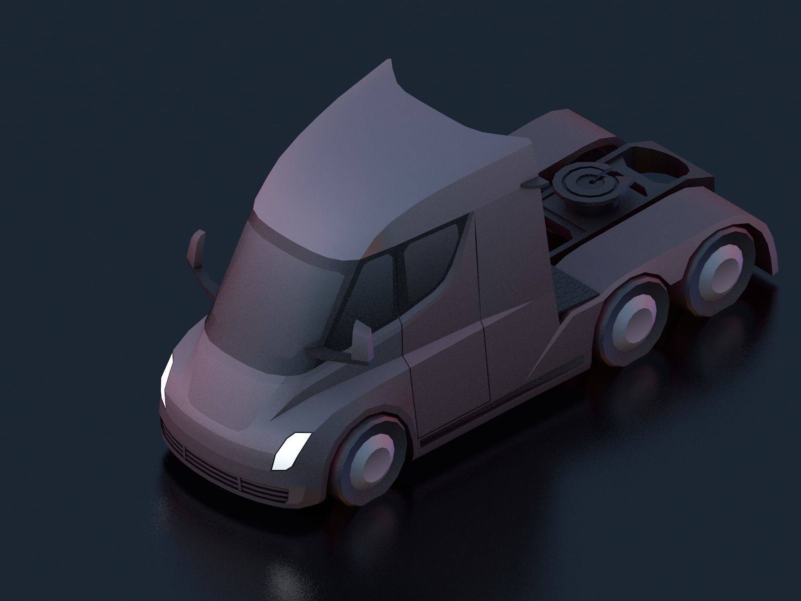 3D model Cartoon Low Poly Tesla Electric Cars Pack VR / AR / low-poly ...