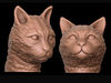 cat head 3D model 3D printable | CGTrader