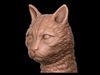 cat head 3D model 3D printable | CGTrader