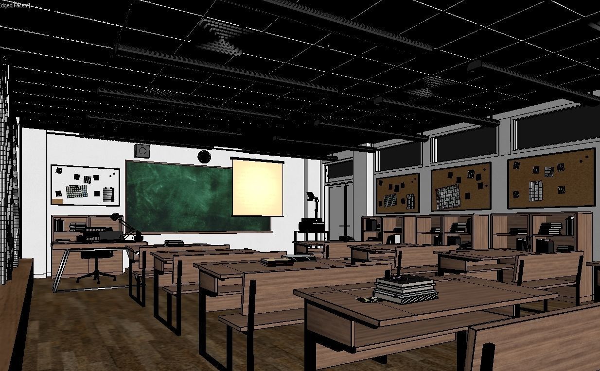 Elementary Classroom 3D model | CGTrader