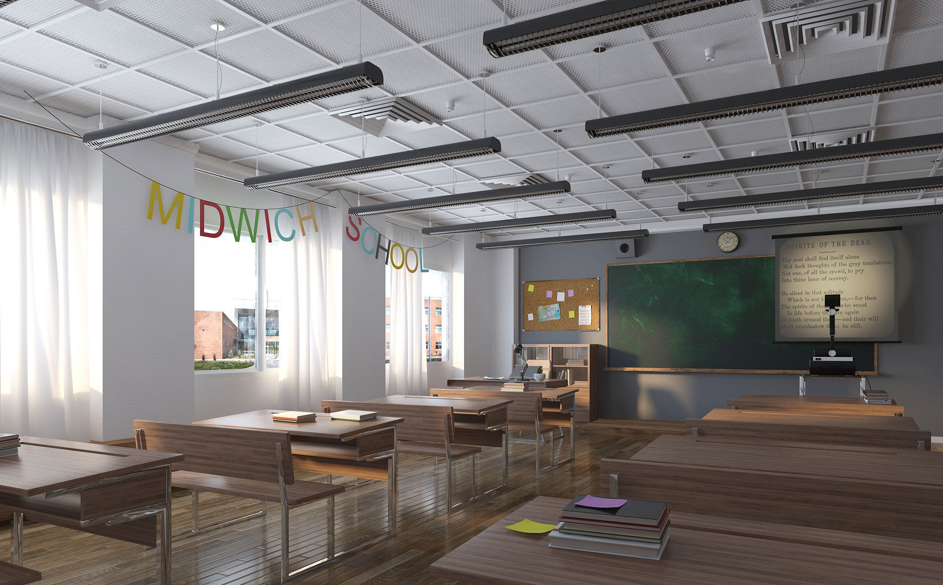 Elementary Classroom 3D model | CGTrader
