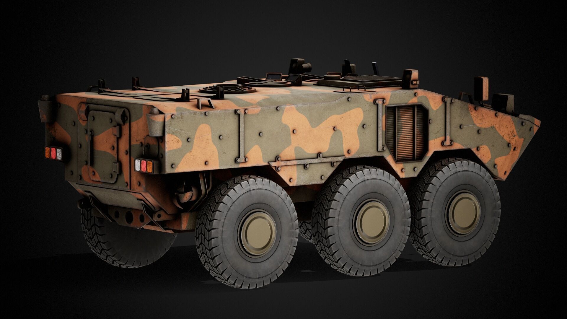 3D model Armored Brazilian Vehicle - VBTP Guarani VR / AR / low-poly ...