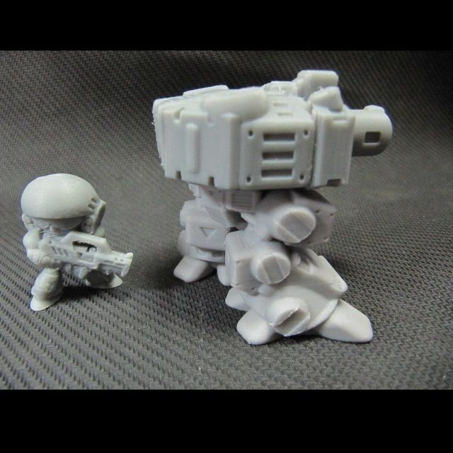 CHIBI-TECH SD - HEAVY METAL CHASSIS 3D model 3D printable | CGTrader