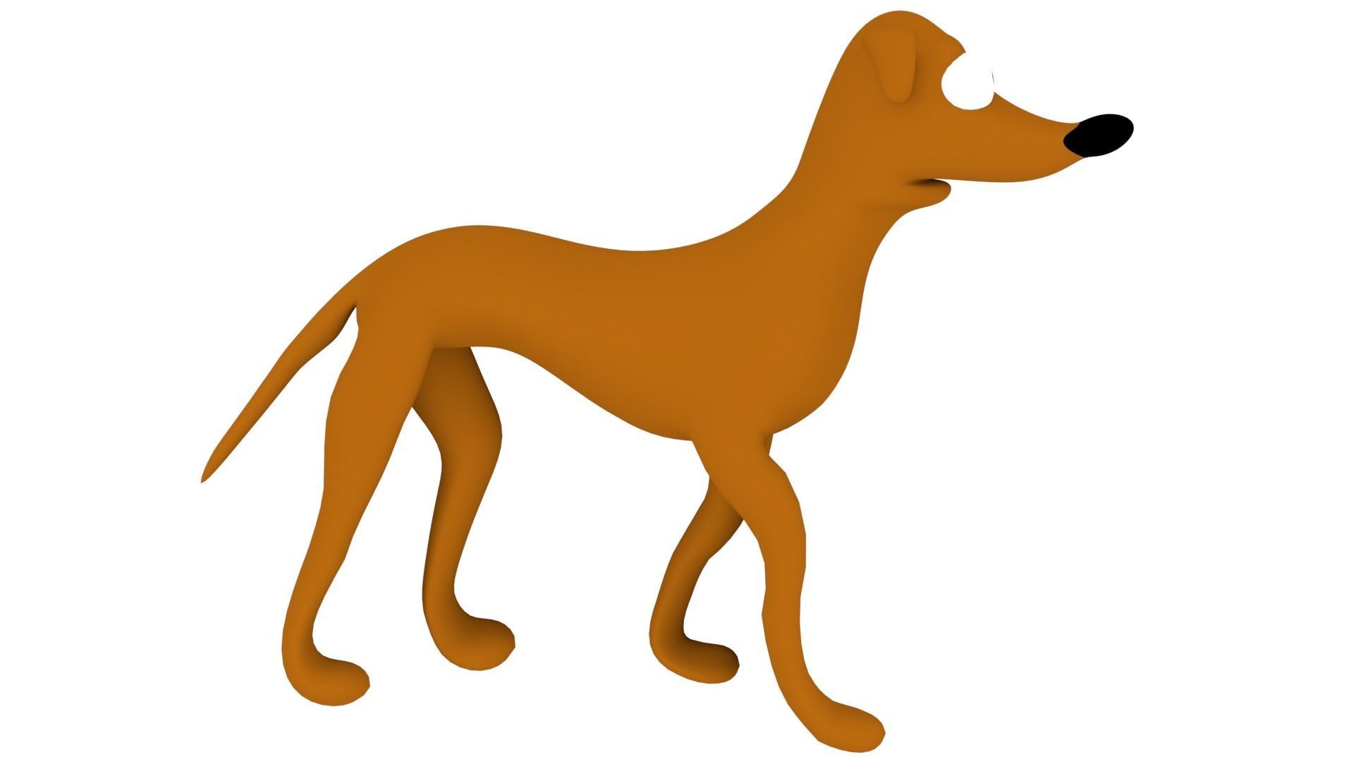 Pet Dog Santas little helper Simpsons 3D rigged Blender Free free 3D ...