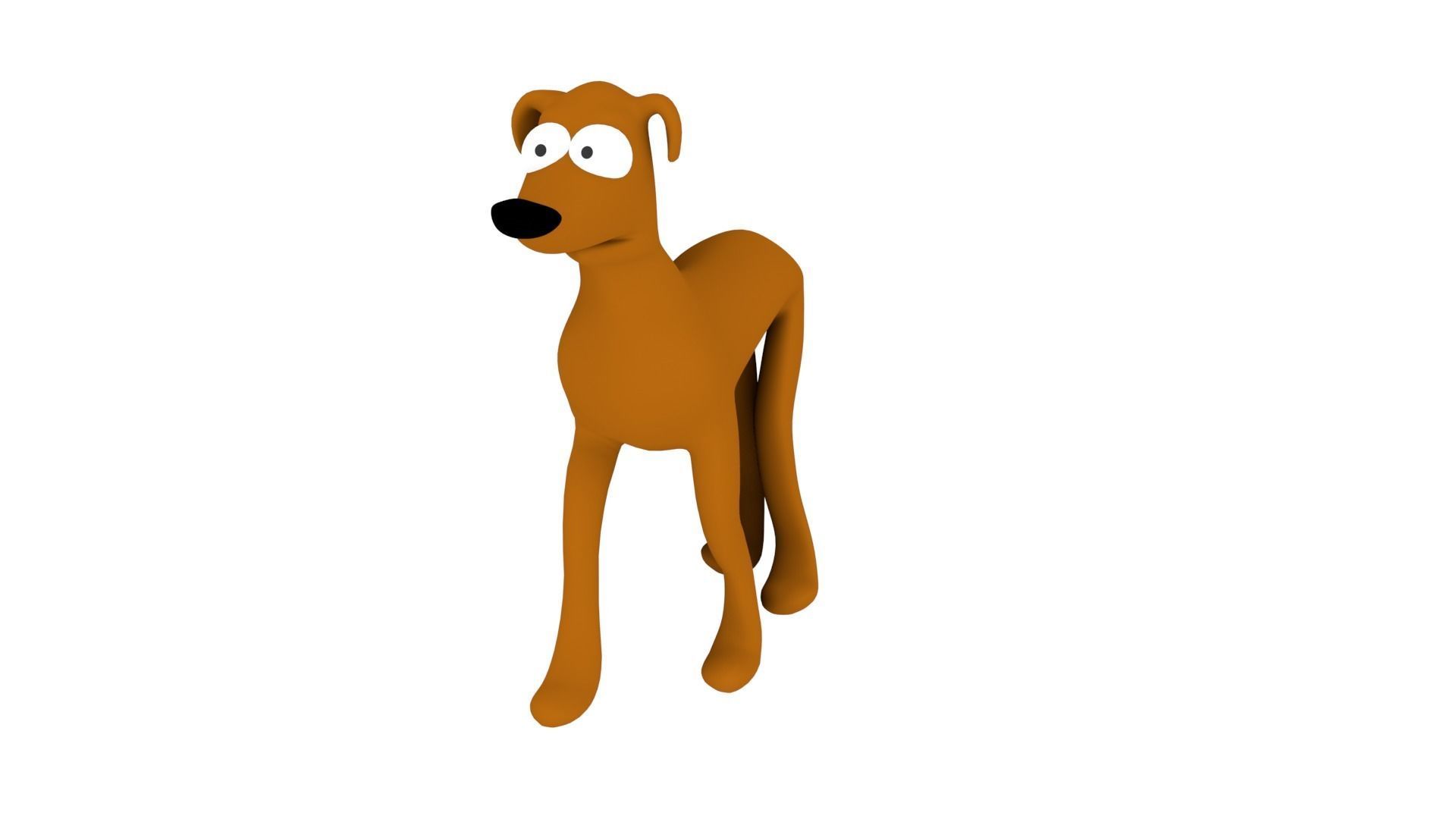 Pet Dog Santas little helper Simpsons 3D rigged Blender Free free 3D ...