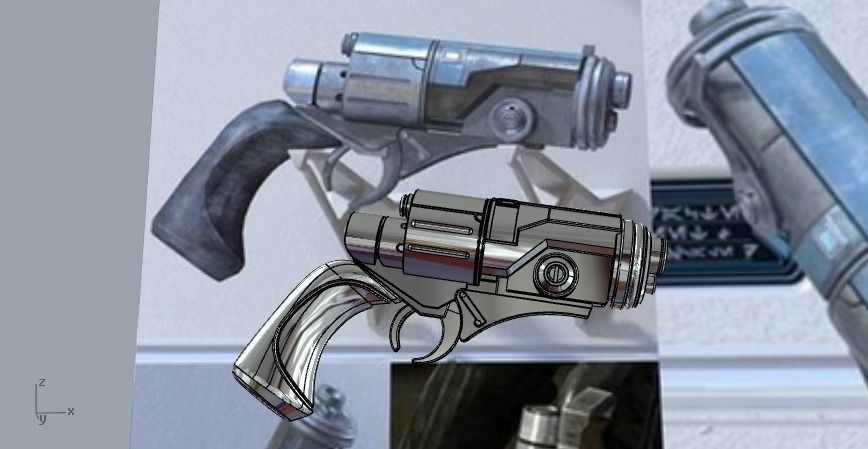 Eleena Daru Blasters from Star Wars the old republic 3D model 3D ...