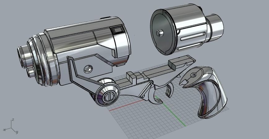 Eleena Daru Blasters from Star Wars the old republic 3D model 3D ...