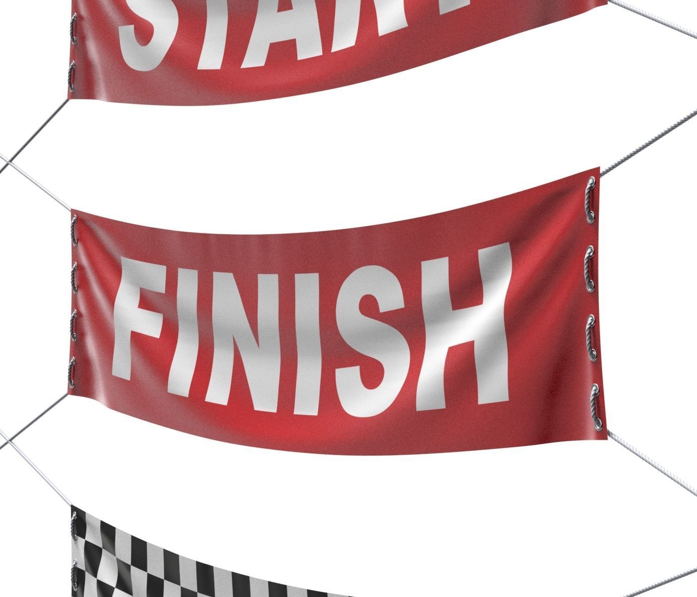 Racing Banners 3D model | CGTrader