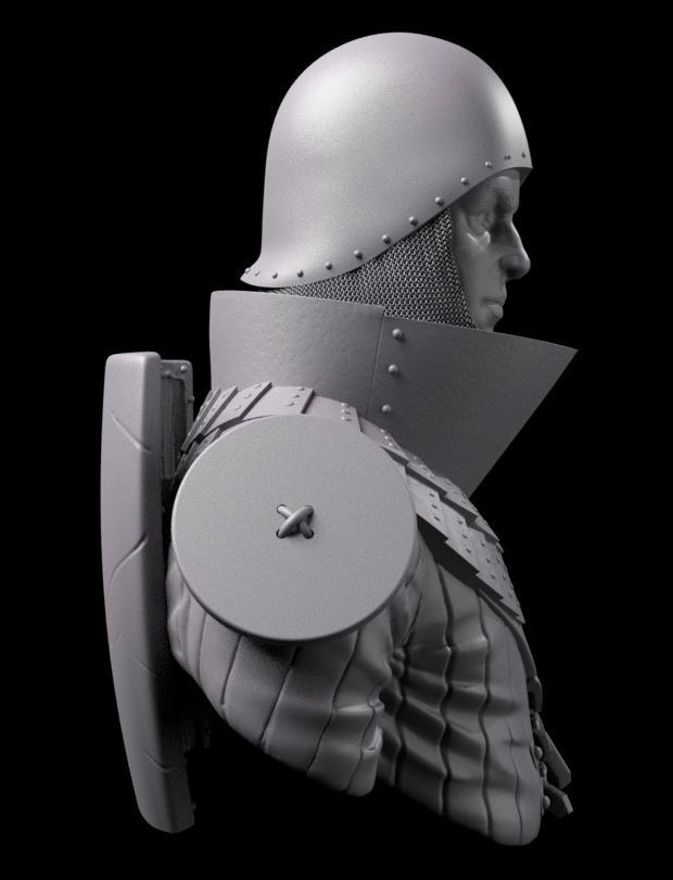 Medieval Bust free 3D model 3D printable | CGTrader