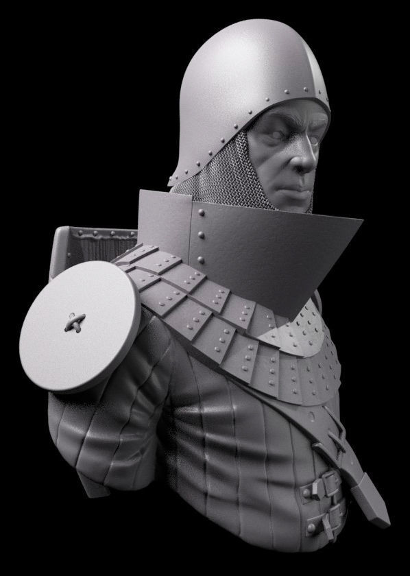 Medieval Bust free 3D model 3D printable | CGTrader