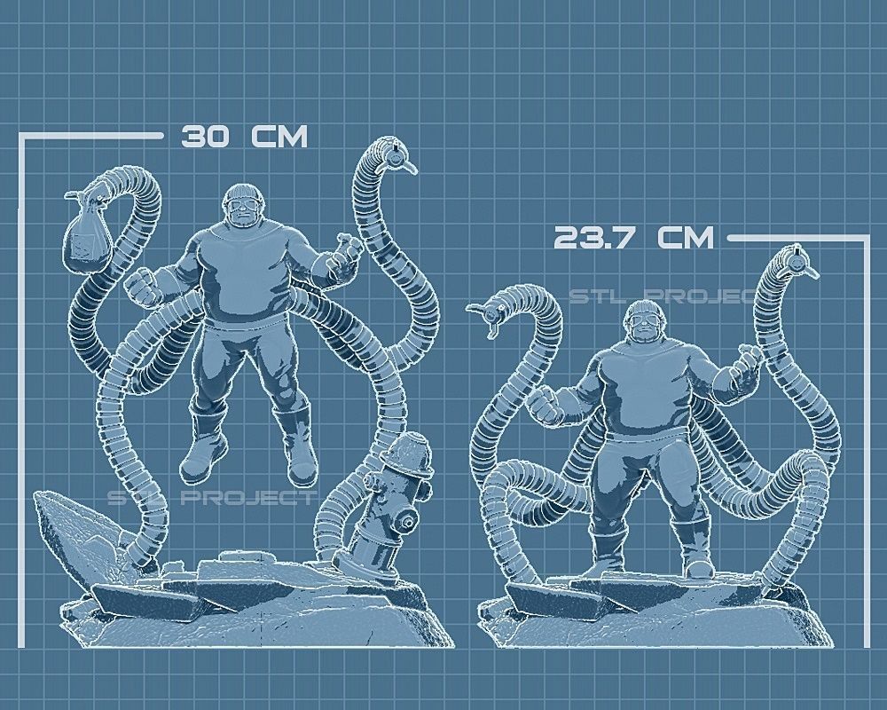 Dr Octopus Classic 3D model 3D printable | CGTrader