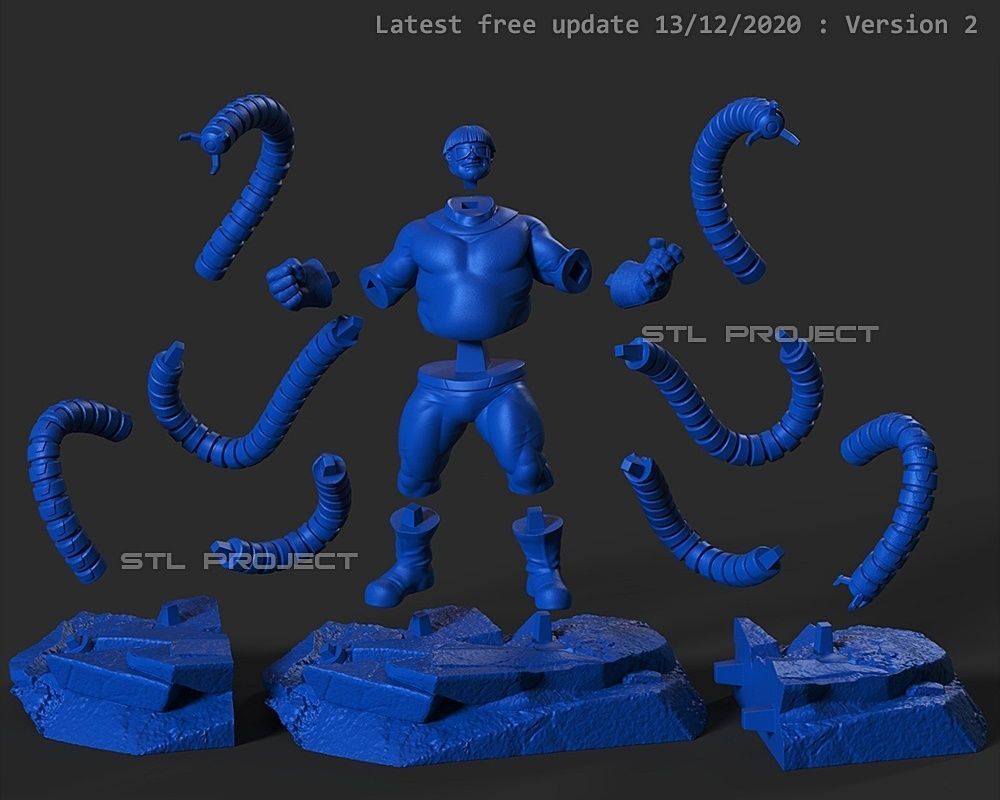 Dr Octopus Classic 3D model 3D printable | CGTrader