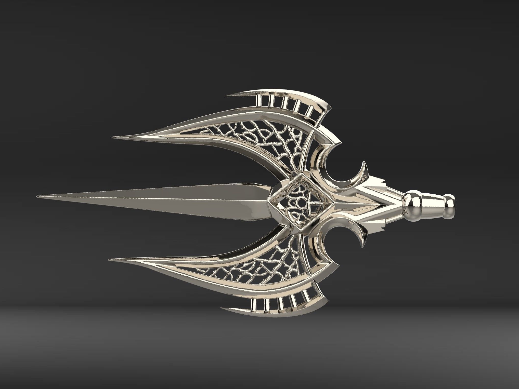 Fishermen King Trident Tip 3D model 3D printable | CGTrader