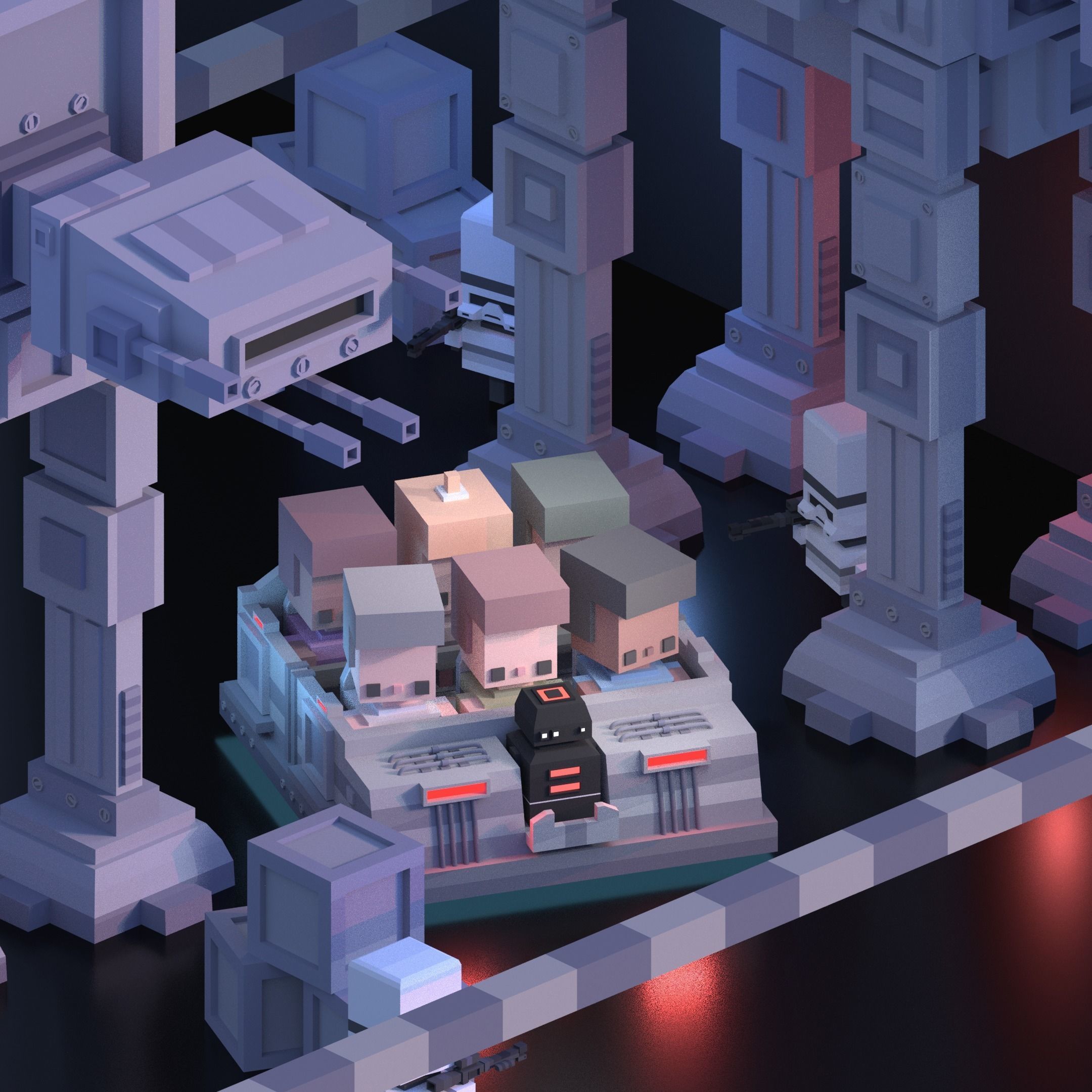 3D model Star Wars Ride Lowpoly VR / AR / low-poly | CGTrader